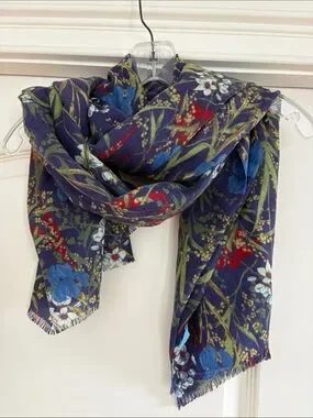 J. McLaughlin | Accessories | J Mclaughlin 0 Wool Wrap Shawl Scarf ...